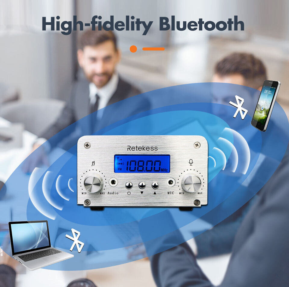FM Radio Transmitter 5 to 15 Watts Adjustable Output Low Power Broadca